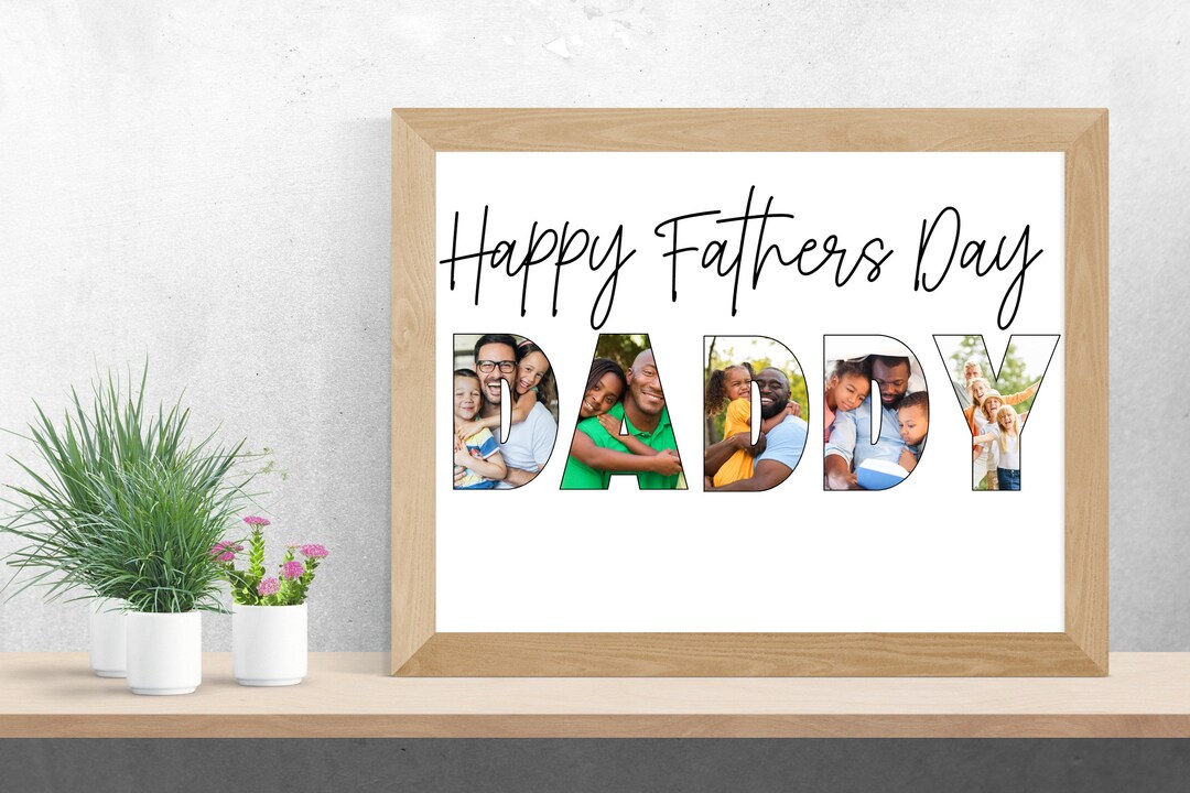 Father's Day Canva Template Frame Drag and Drop EDITABLE DADDY, Canva ...