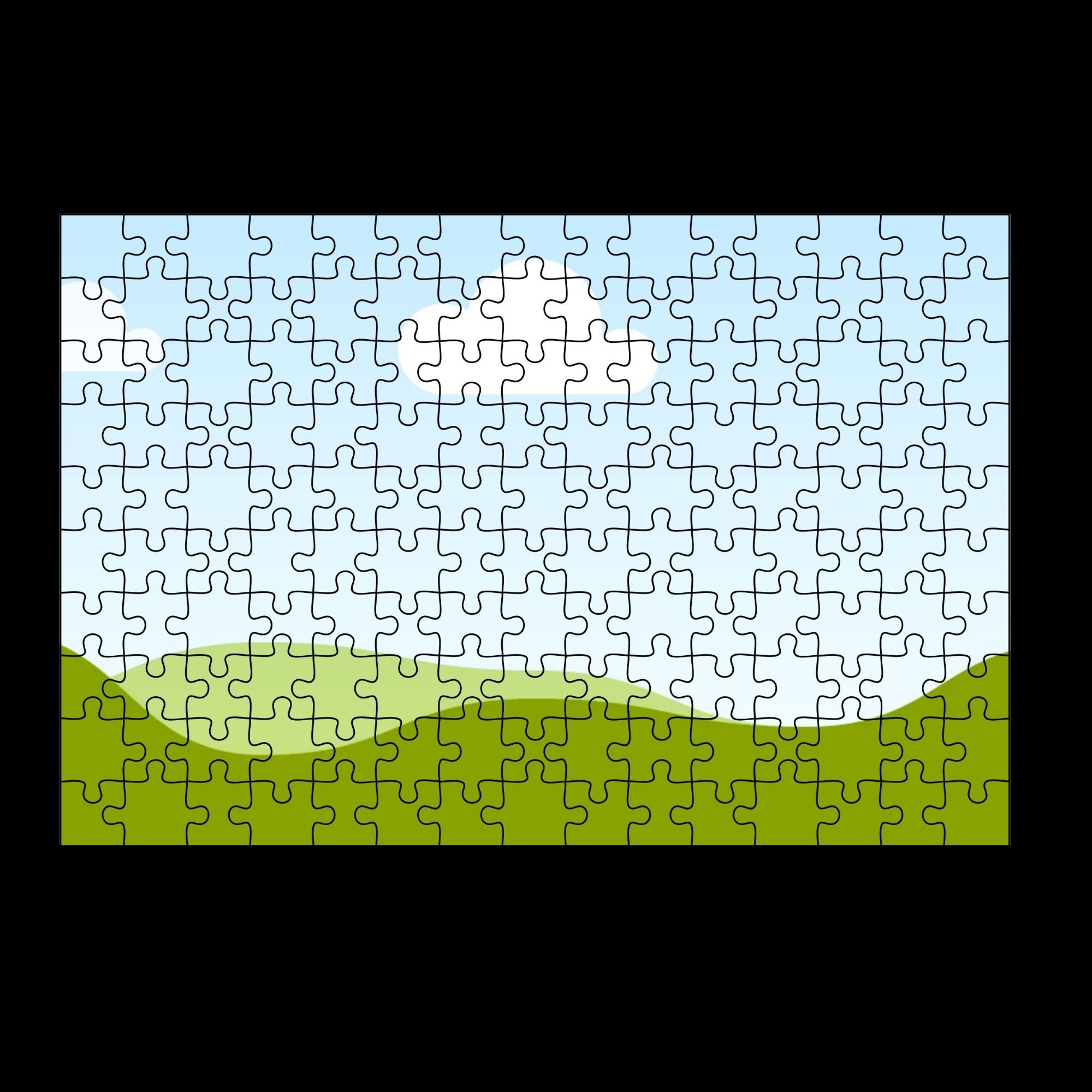 Design Your Own Puzzle, CANVA Frames Bundle With Easy Drag and Drop ...