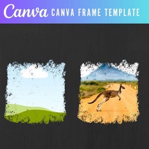 Canva Frames Bundle , Editable Canva Frames Abstract Pattern Canva ...