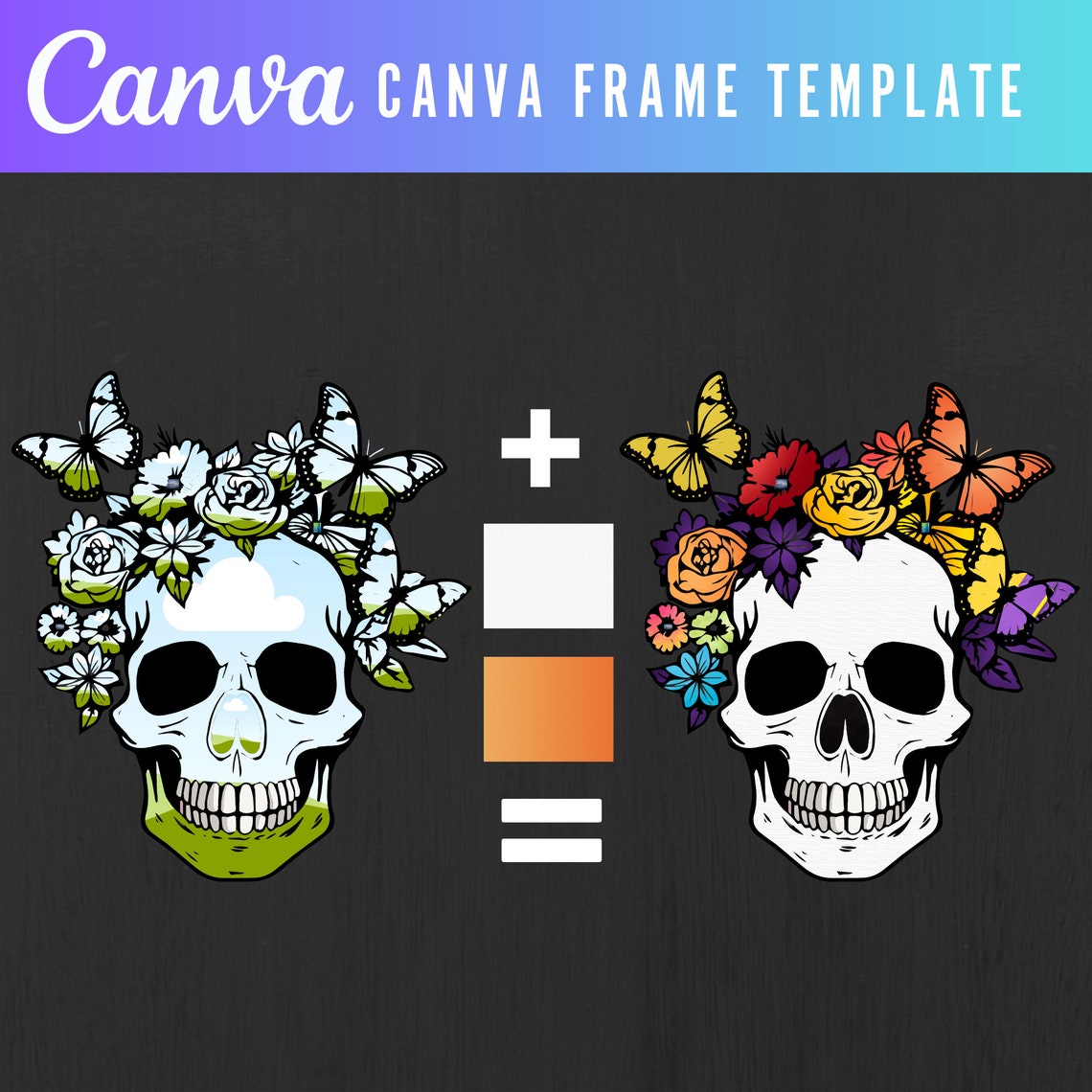 Canva Frames Shoe Print Canva Frames ghost Canva Frames - Etsy