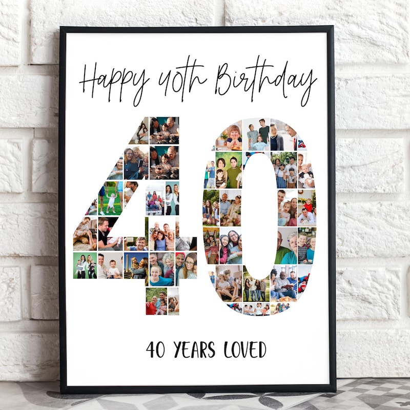 40th Collage - Etsy
