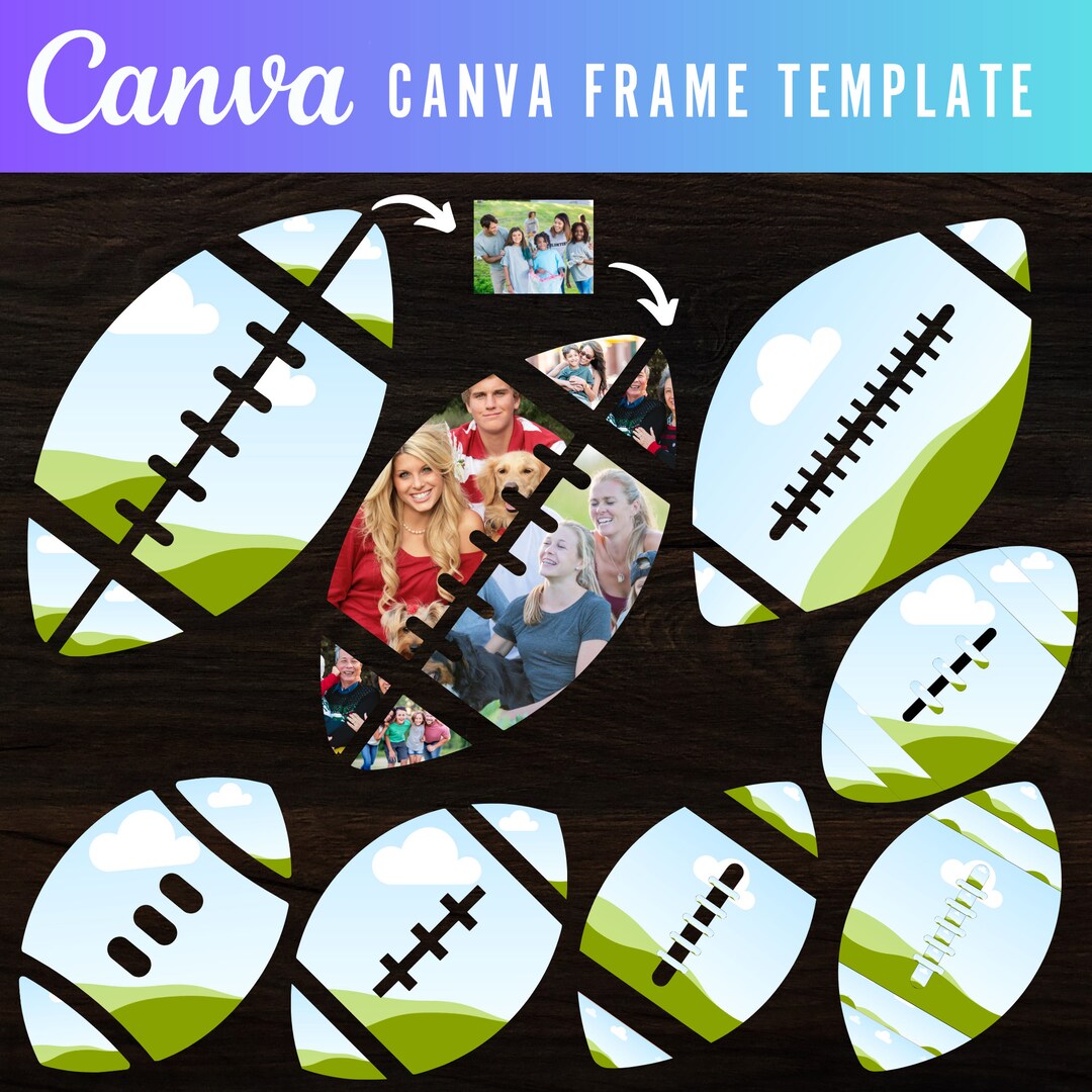 Canva Frames Templates | Picture Frame | American Football Picture ...
