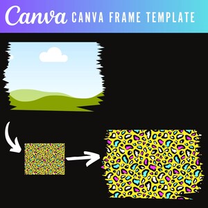 Canva Frames Templates , Editable Canva Frames Abstract Pattern Canva ...