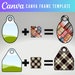 Make Your Own COW TAGS on CANVA, Editable Canva Element Templates Cow ...