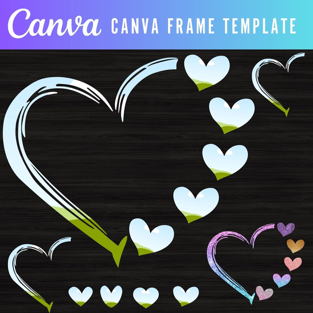 Personalizable Grandma Half a Heart Canva Templates Template ,grandma ...