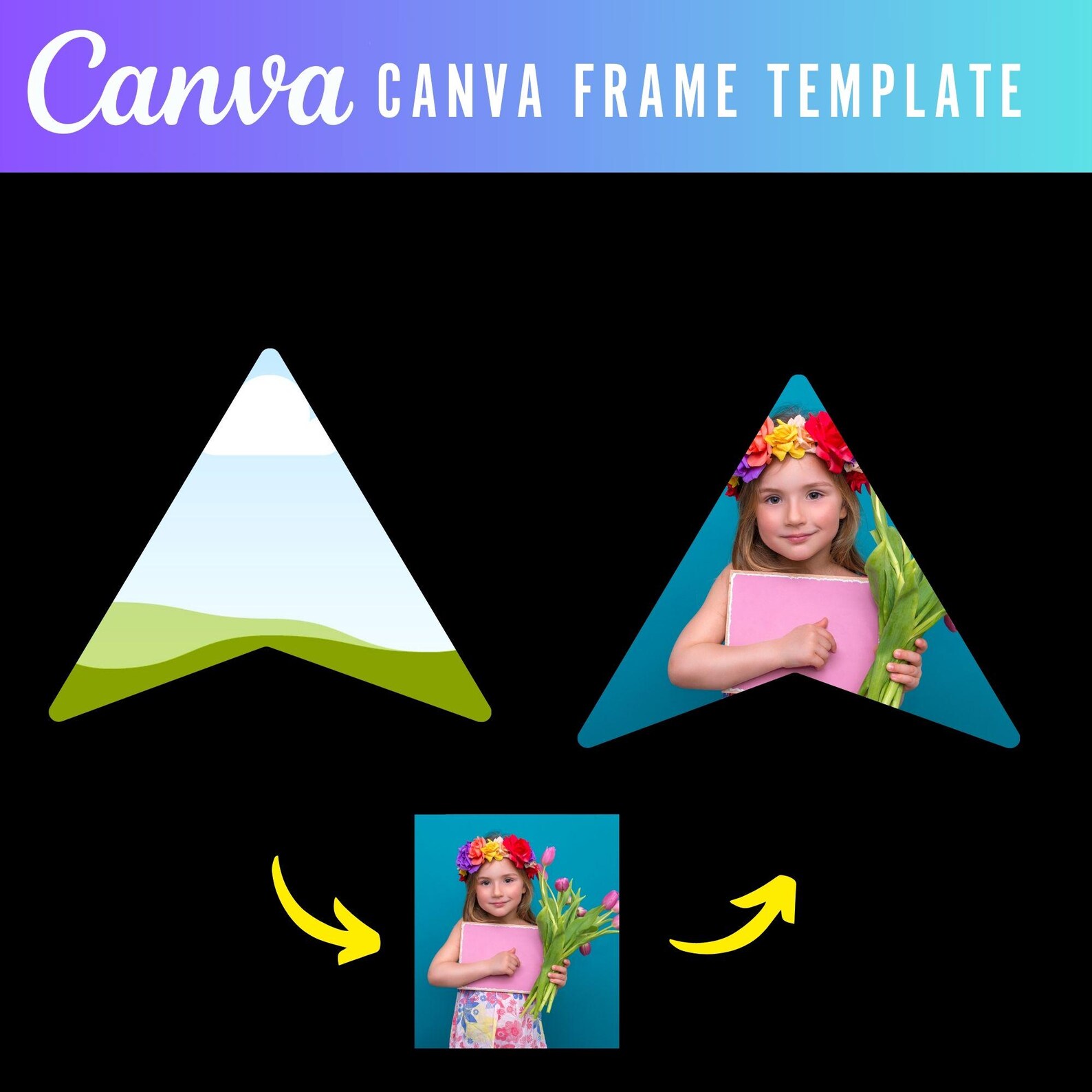 Canva Frames Arrowhead , Canva Template Arrowhead | Arrowhead Arrowhead ...