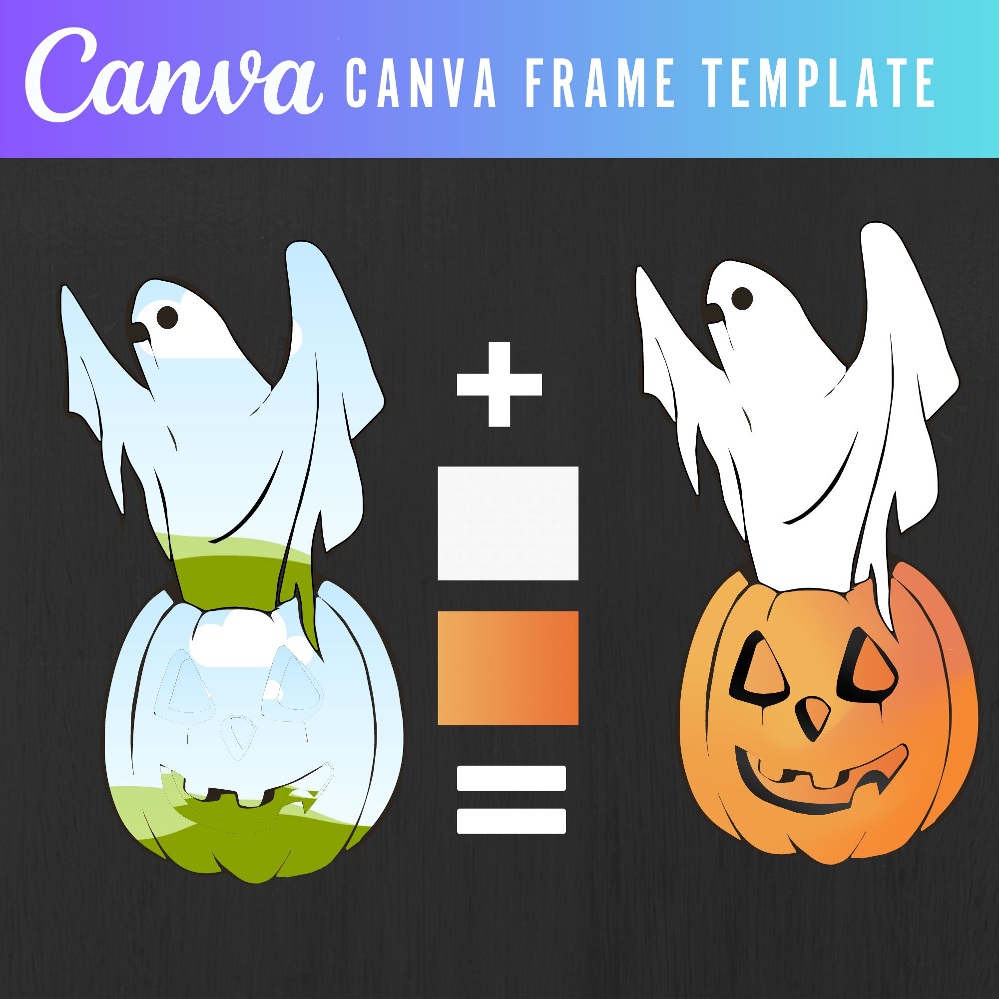 Canva Frames Shoe Print Canva Frames ghost Canva Frames - Etsy