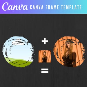 Canva Frames Bundle , Editable Canva Frames Abstract Pattern Canva ...