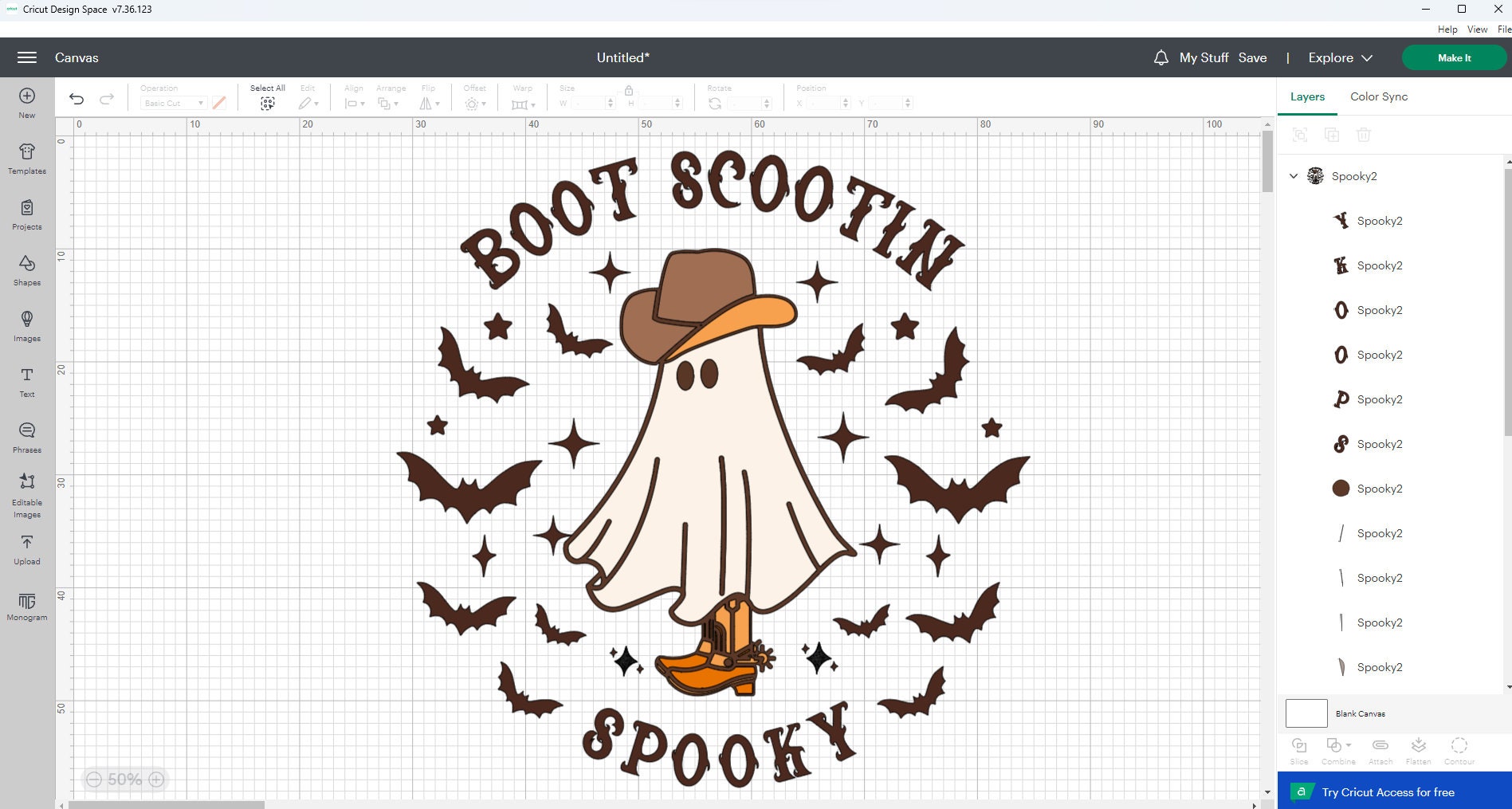 Boot Scoot Spooky Svg, Western Ghost Svg, Retro Halloween Design ...