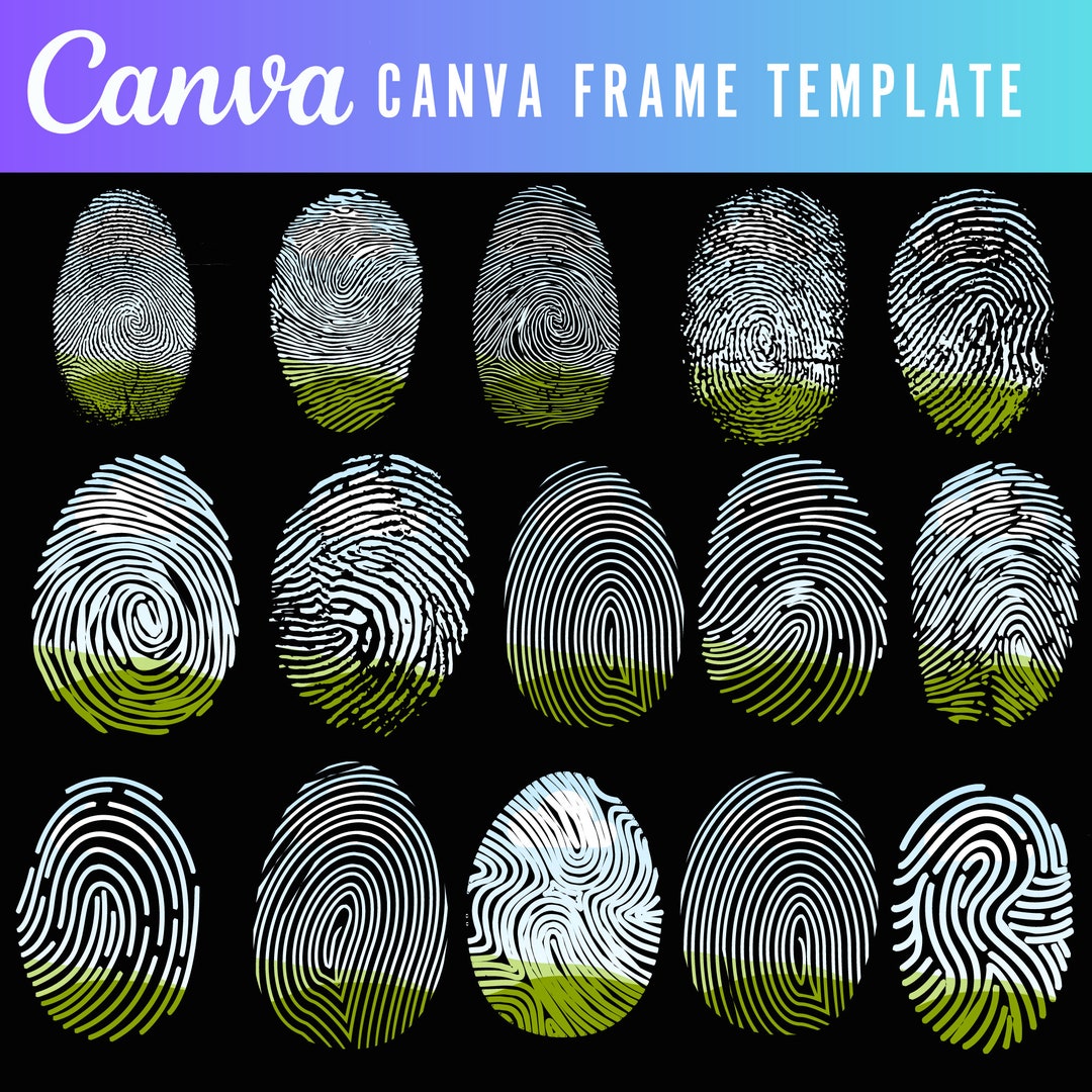DIY Make Your Own Finger Print Design on CANVA With Easy Drag and Drop ...