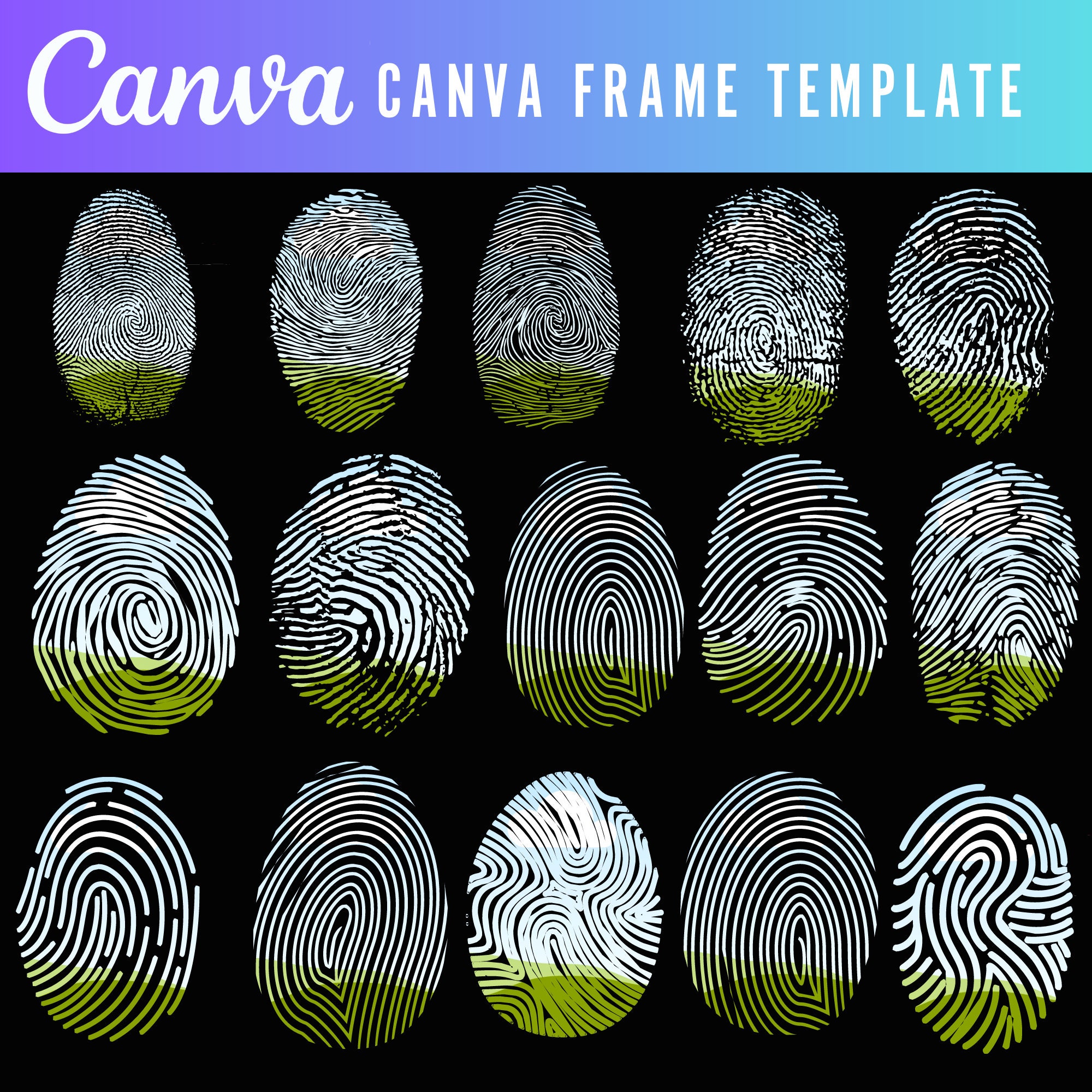 DIY Make Your Own Finger Print Design on CANVA With Easy Drag and Drop ...