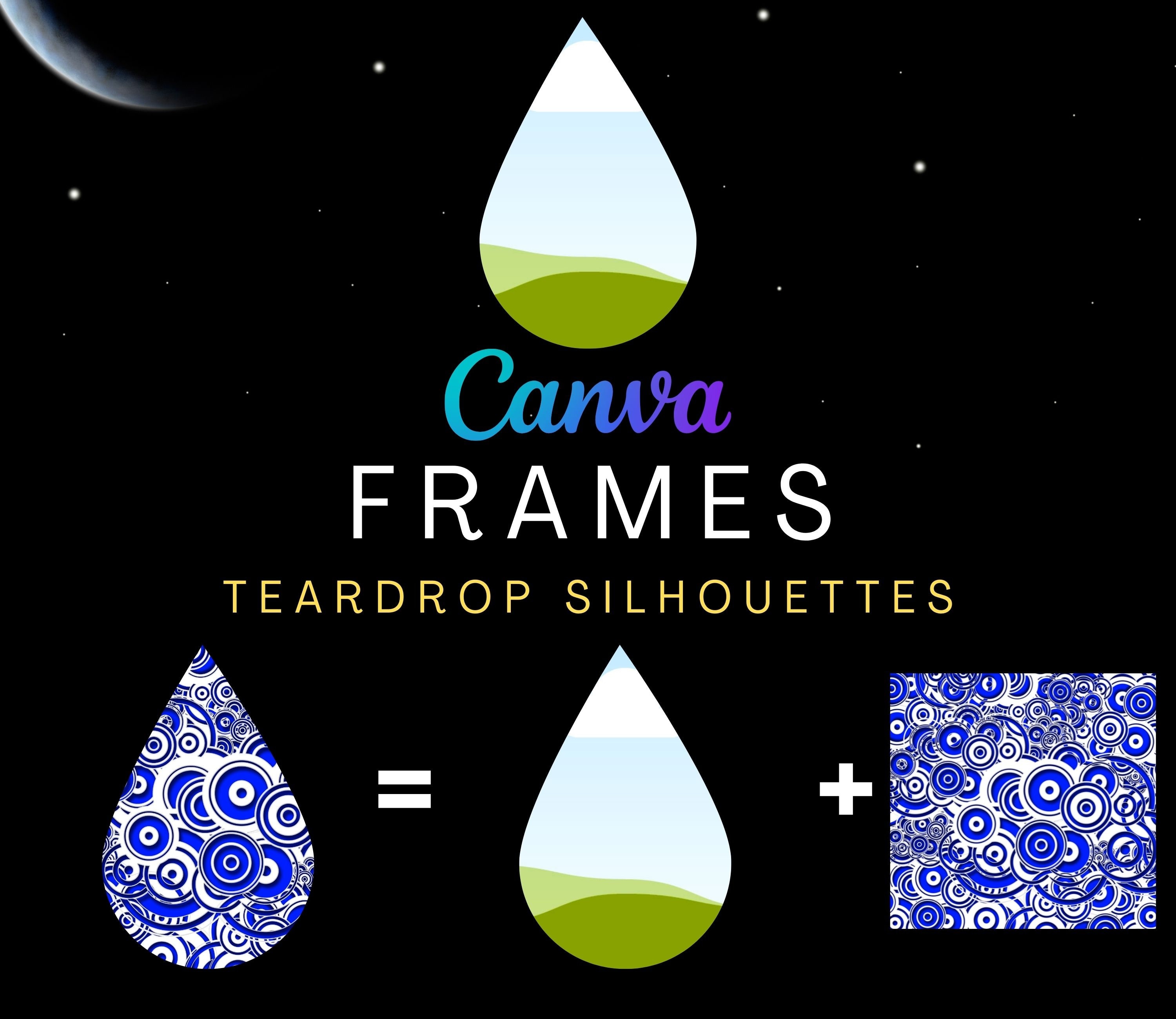 Design Your Own Teardrop Earrings on CANVA With Commercial Use Allowed ...