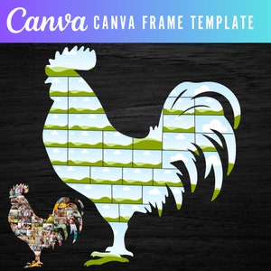 Canva Chicken Templates , Chicken Photo Collage, Editable Chicken ...