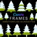30 Files Christmas Tree Frame. Canva Frame. Canva Drag and Drop Frame ...