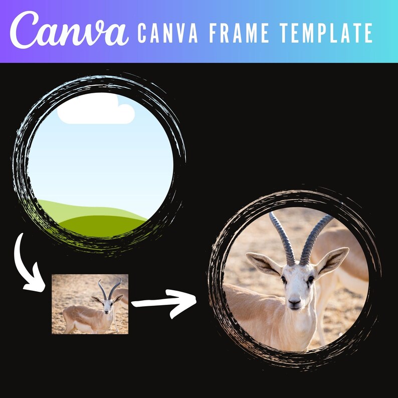 Canva Frames Templates , Editable Canva Frames Abstract Pattern Canva ...
