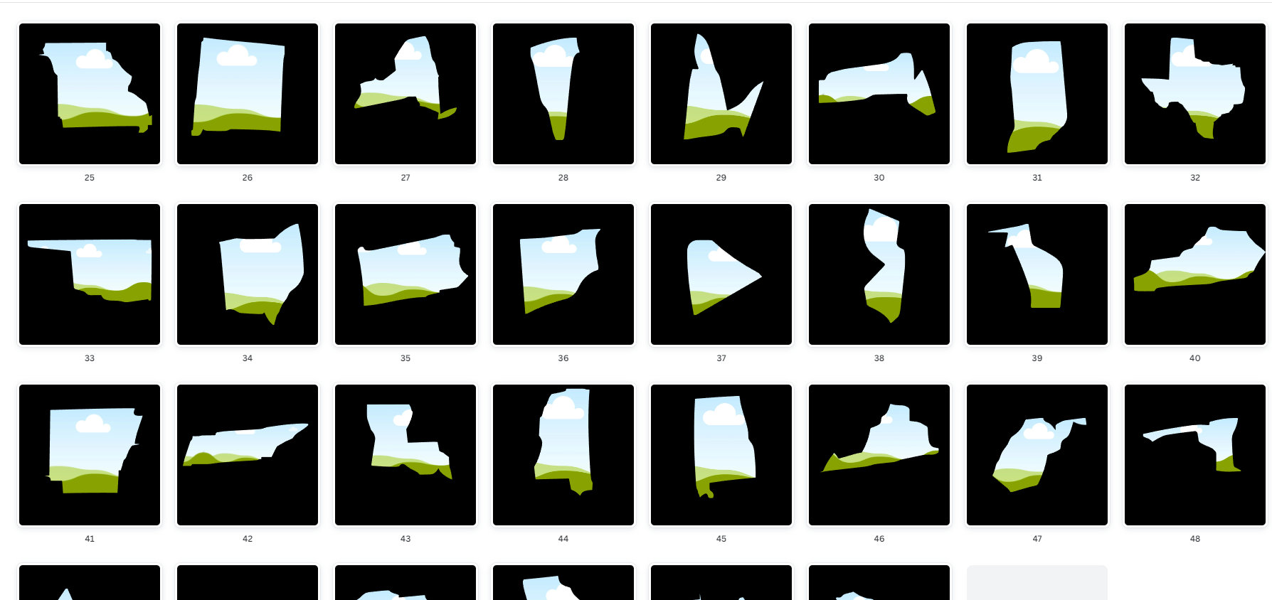 Canva Frame Template , Fill Your Own 50 States of America on Canva ...