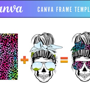 Messy Bun Canva Frames, Custom Messy Bun, Mom Life, Sublimation ...
