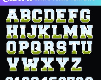 Uppercase Customizable Doodle Alphabet for Canva Fill Your Own Design ...