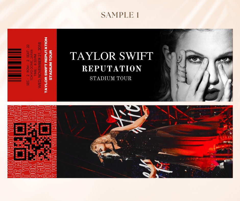 Editable Concert Ticket Template, Printable Physical Ticket, Birthday ...