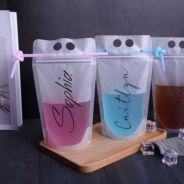 Custom Drink Pouch - Etsy