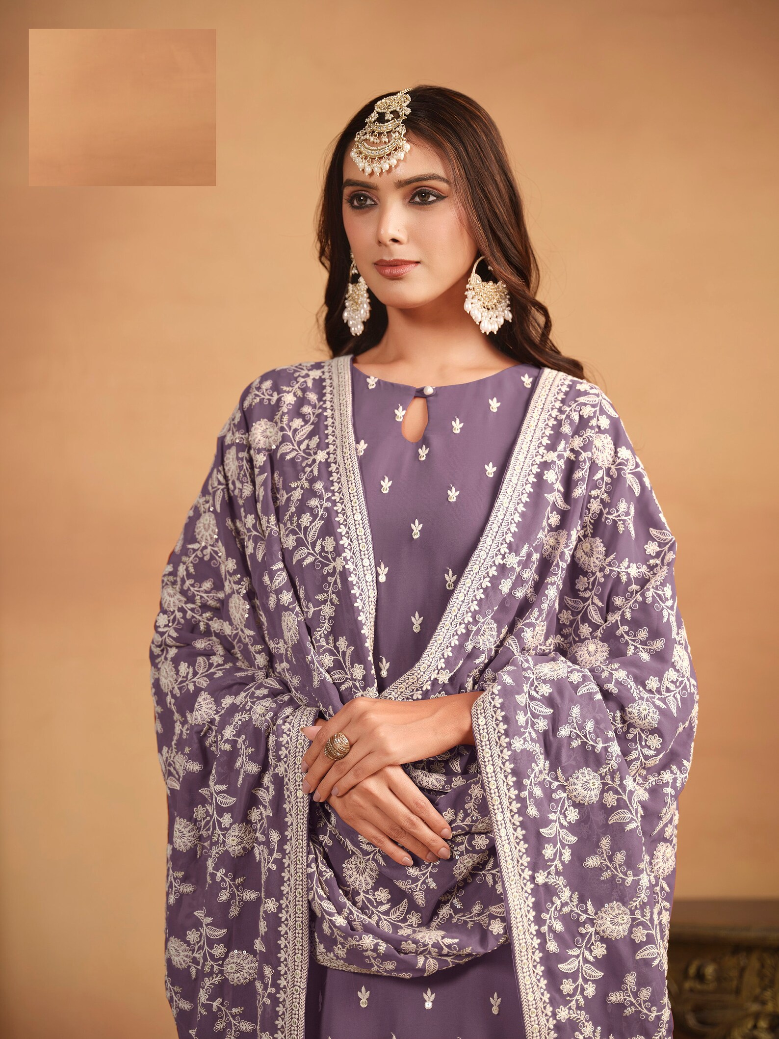 Faux Georgette Embroidered With Sequence Pakistani Salwar Suit ...