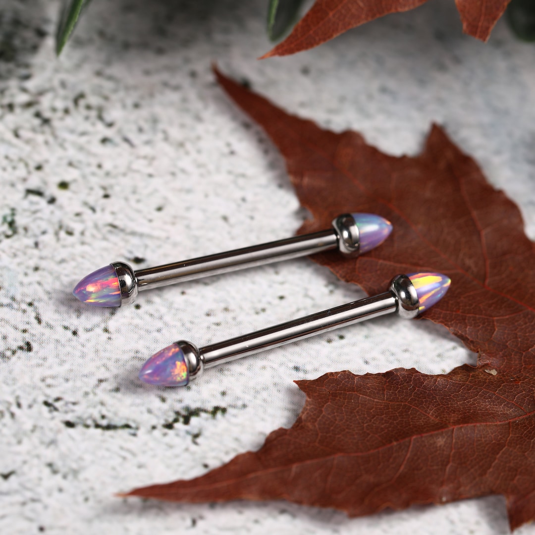 Nipple Barbells Nipple Bars 14G G23 Titanium Nipple Unique Design ...