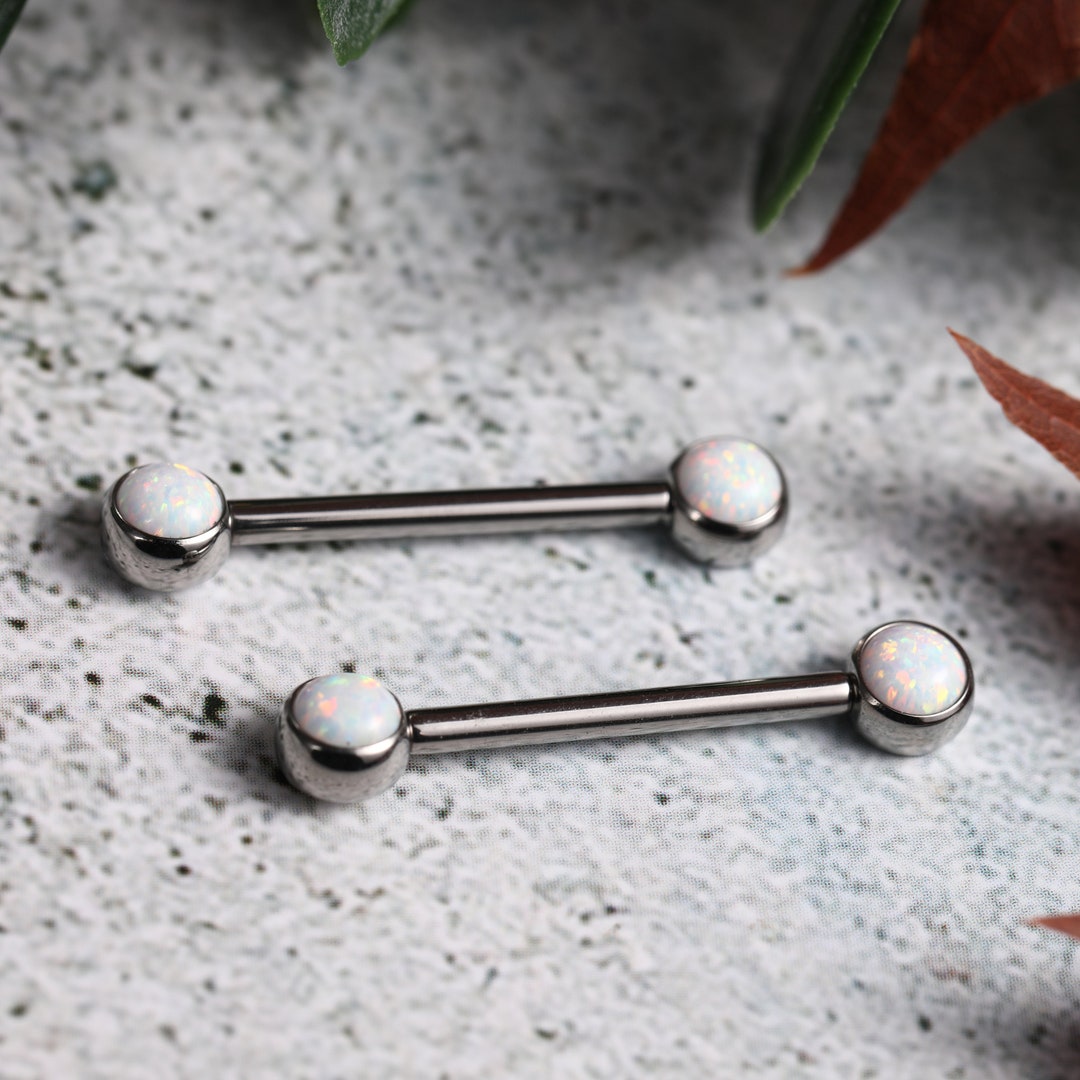 Nipple Jewelry 14 Gauge Nipple Rings 16mm G23 Titanium Nipple Barbells ...
