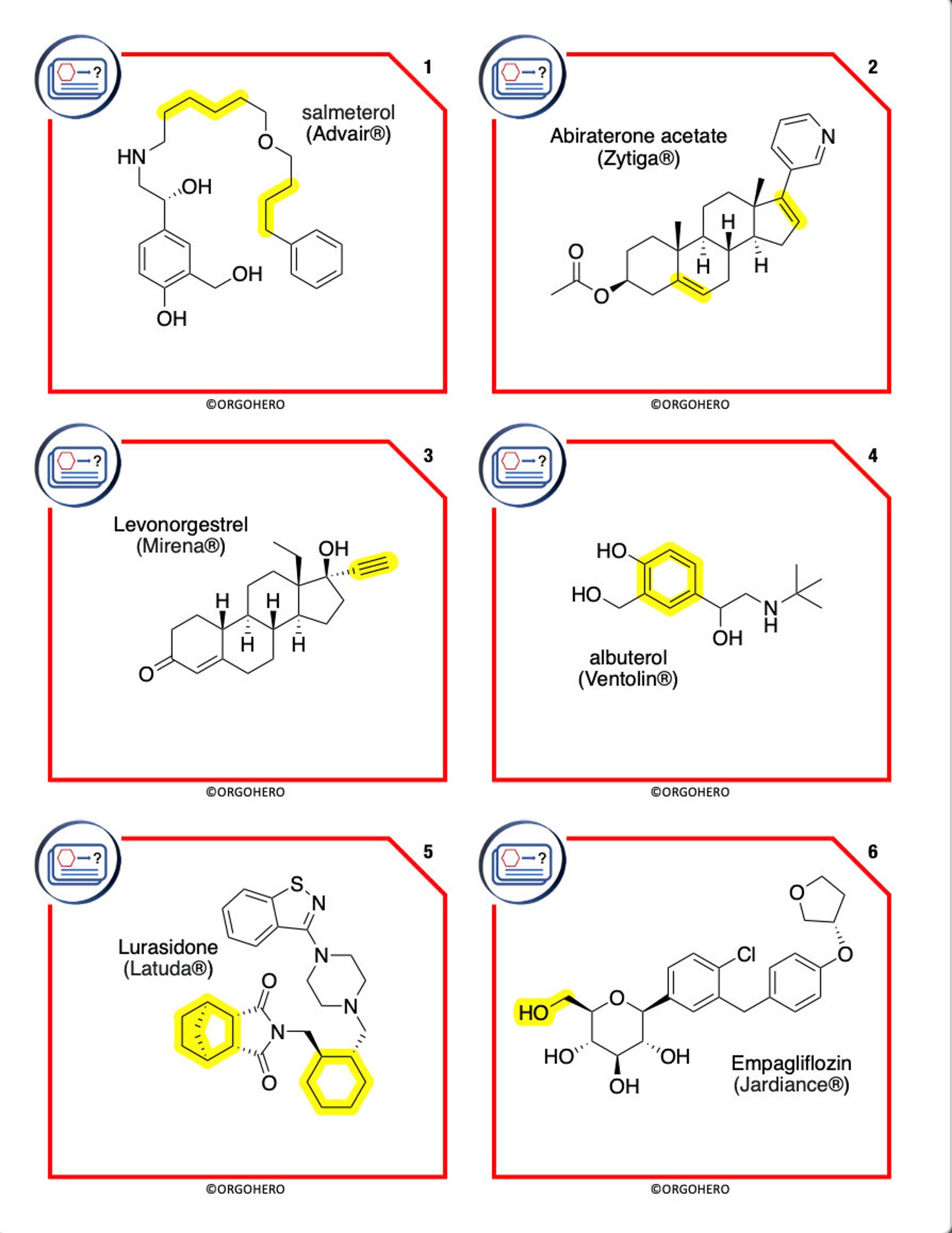 ORGOHERO Advanced Functional Group Flashcards for Organic Chemistry ...
