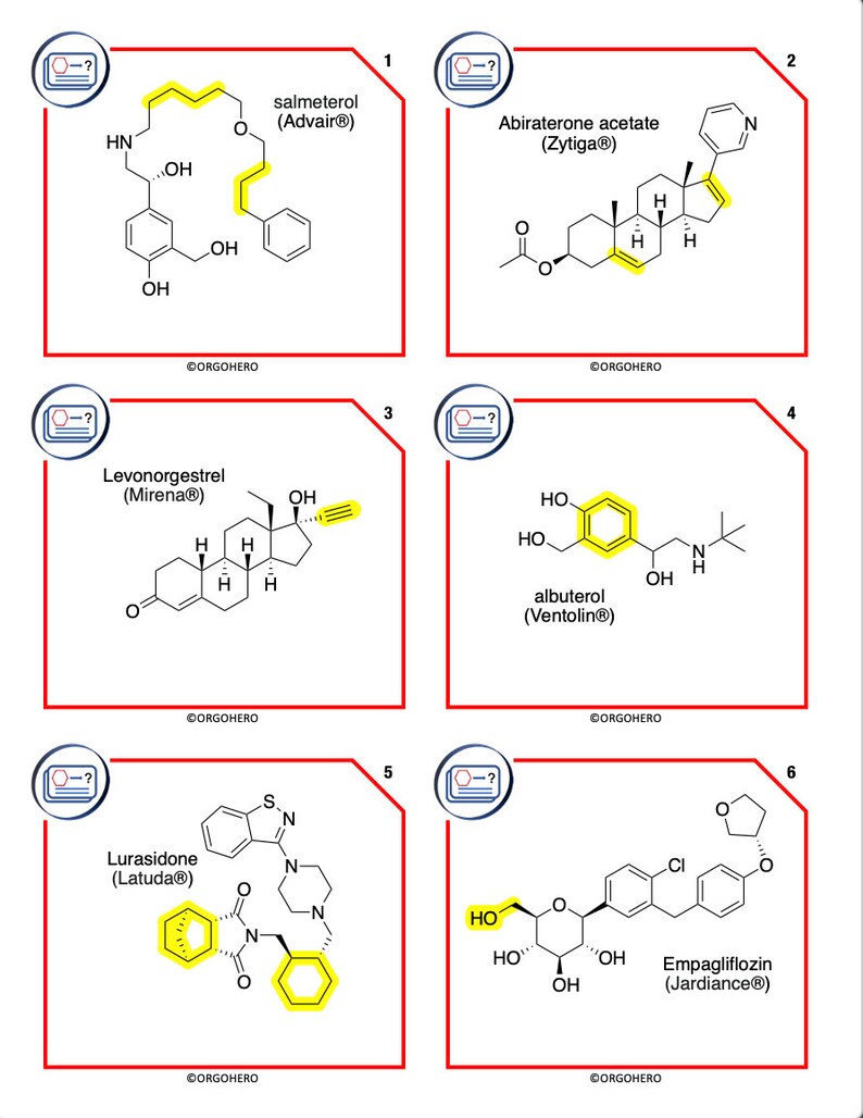 ORGOHERO Advanced Functional Group Flashcards for Organic Chemistry ...