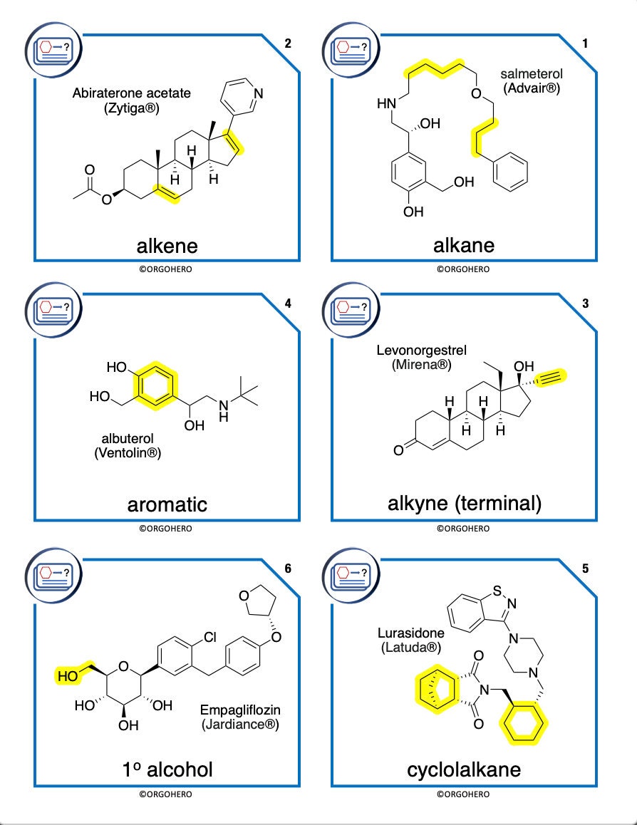 ORGOHERO Advanced Functional Group Flashcards for Organic Chemistry ...