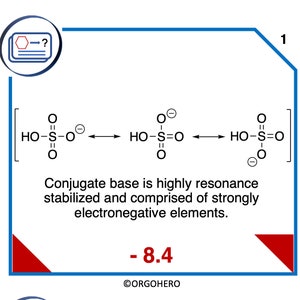 ORGOHERO Pka Flashcards for Organic Chemistry - Etsy