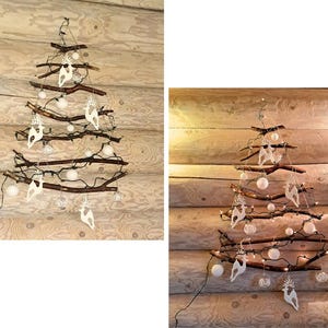 Handmade Wall Hanging Tree for Christmas, Minimalist Wall Hanging ...