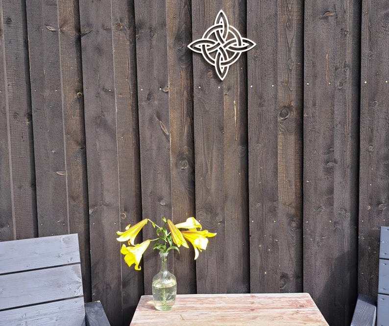 Celtic Knot Wall Hanging: Handcrafted Wood Irish Decor - Etsy