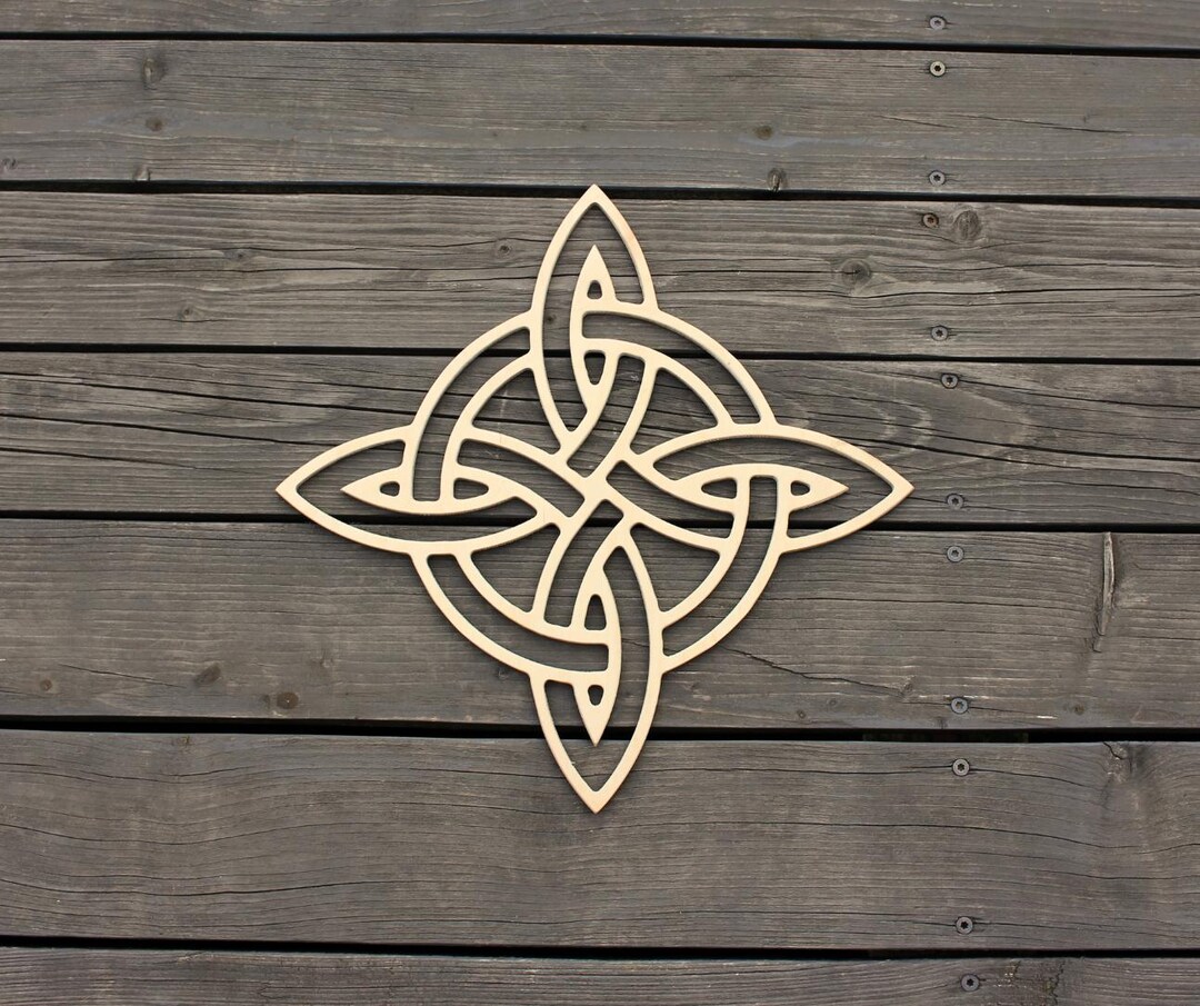 Celtic Knot Wall Hanging: Handcrafted Wood Irish Decor - Etsy