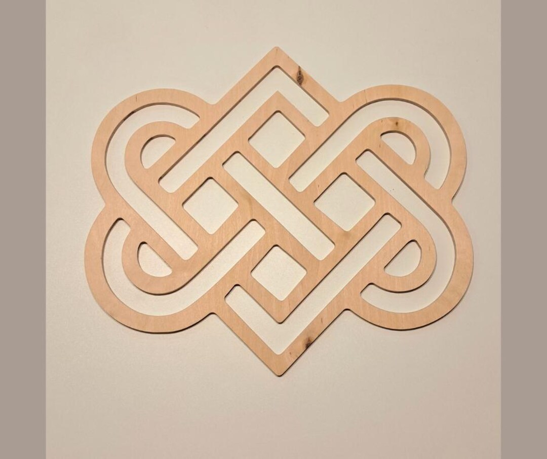 Celtic Heart Knot Decor: Handcrafted Plywood Wall Hanging - Etsy