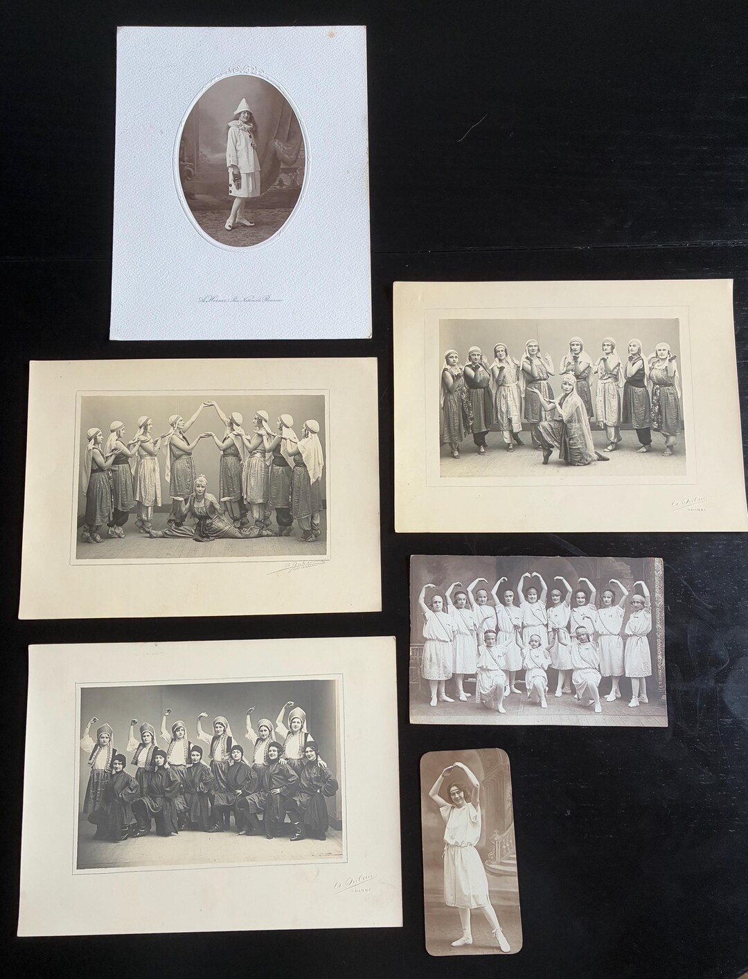 Set Antique French 1920’s Black and White Dance Photos / Signed ...