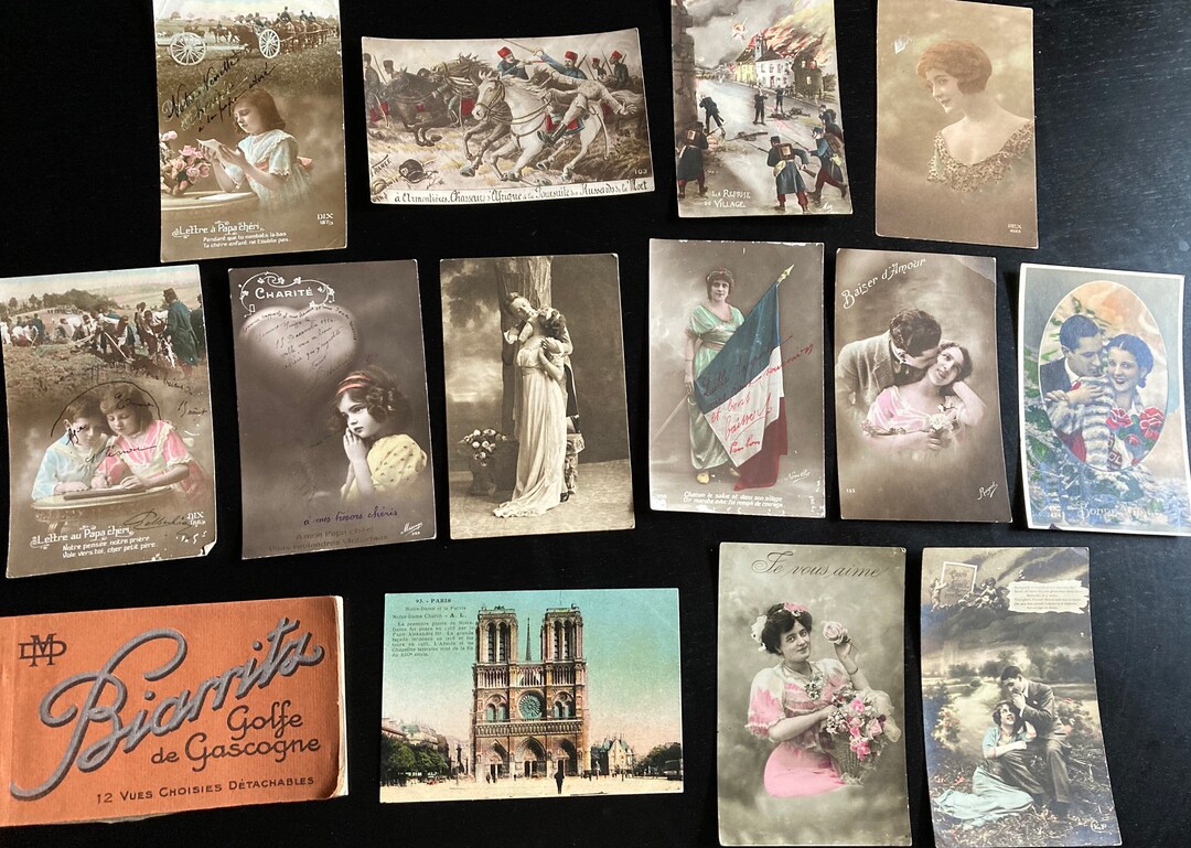 Collection Antique French Postcards / WWI Devotional Cards ...