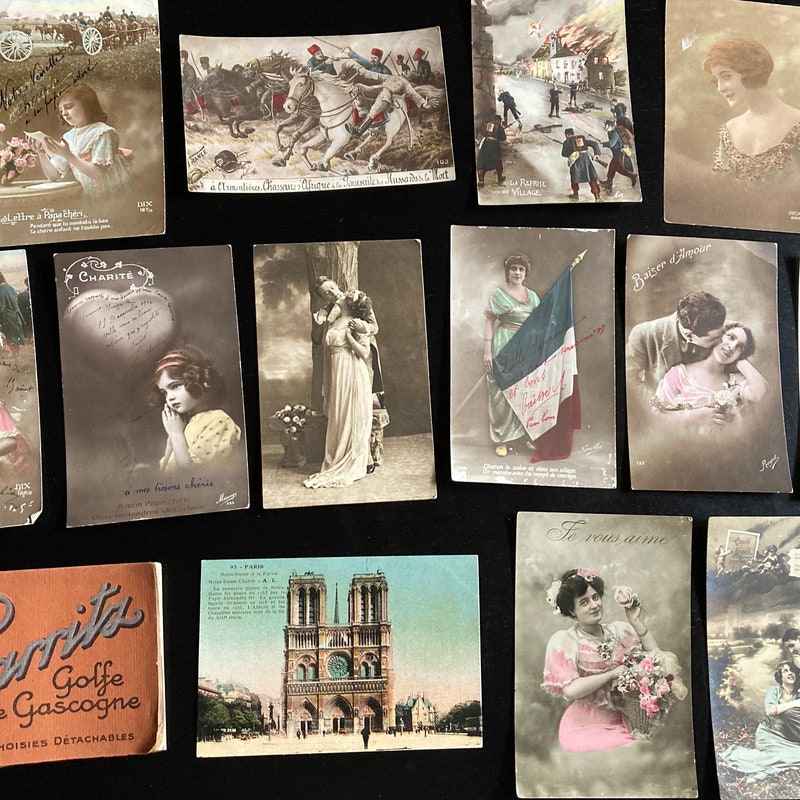 French Postcards - Etsy