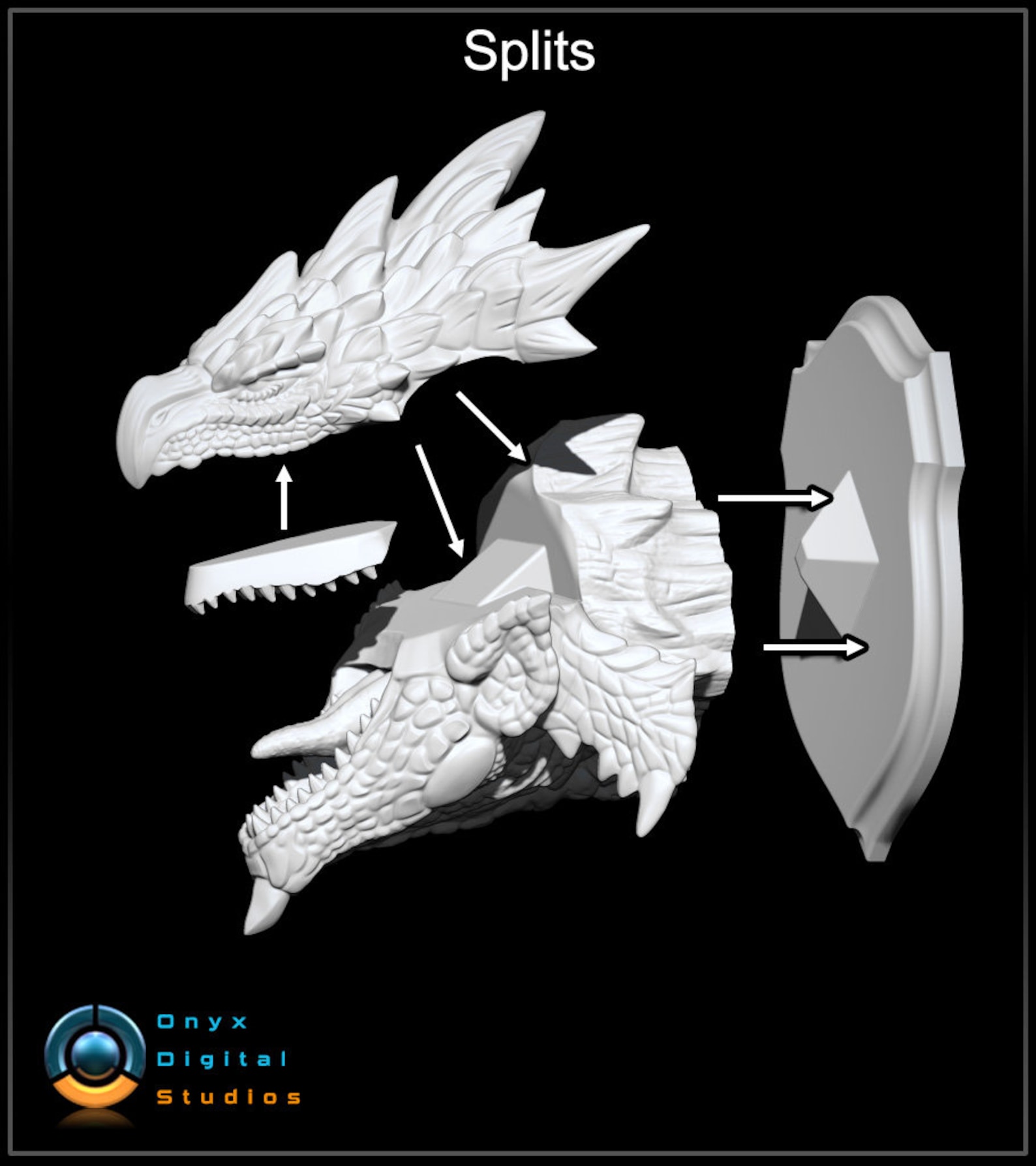 Rathalos Wall Mounted Head STL, 3D Printable Monster Hunter Trophy - Etsy