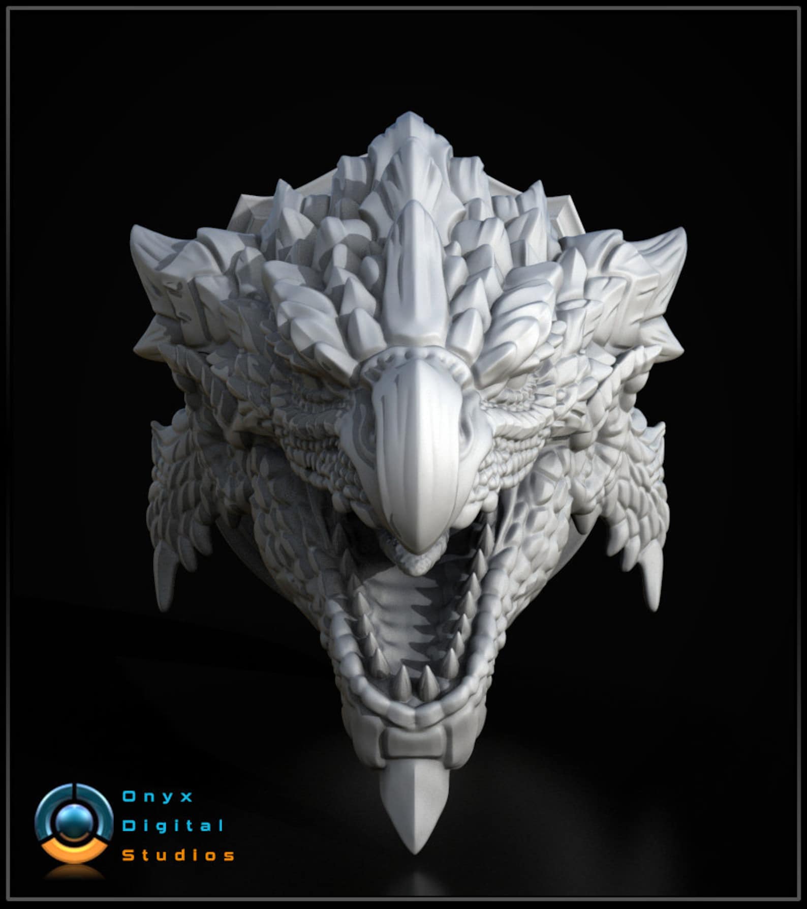 Rathalos Wall Mounted Head STL, 3D Printable Monster Hunter Trophy - Etsy