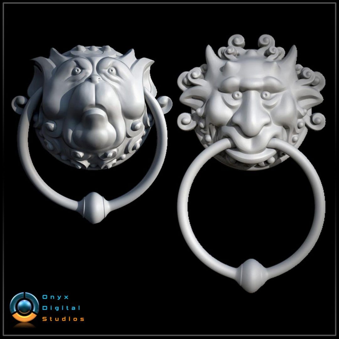 Labyrinth Inspired Door Knockers STL, 3d Printable Labyrinth Door ...