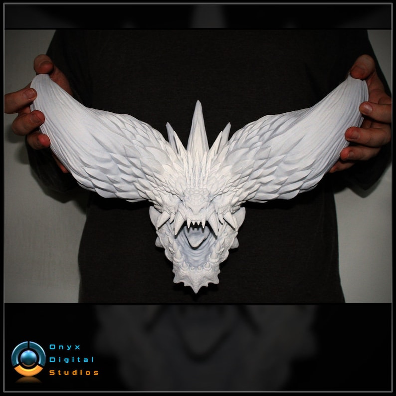 Nergigante Wall Mounted Head STL, 3D Printable Monster Hunter Trophy - Etsy