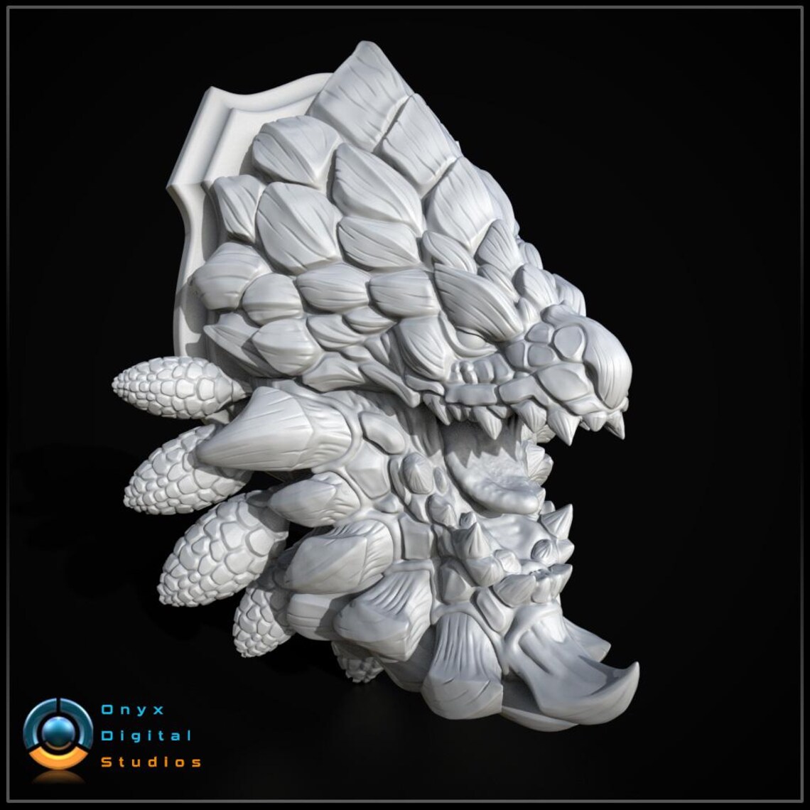 Bazelgeuse Wall Mounted Head STL, 3D Printable Monster Hunter Trophy - Etsy