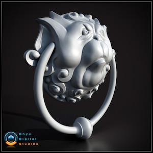 Labyrinth Inspired Door Knockers STL, 3d Printable Labyrinth Door ...