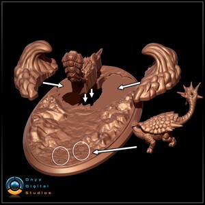 Rathalos Diorama STL, 3D Printable Monster Hunter Diorama - Etsy