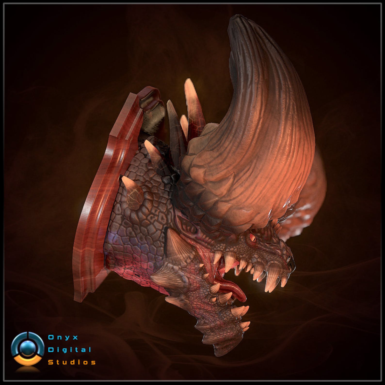 Nergigante Wall Mounted Head STL, 3D Printable Monster Hunter Trophy - Etsy