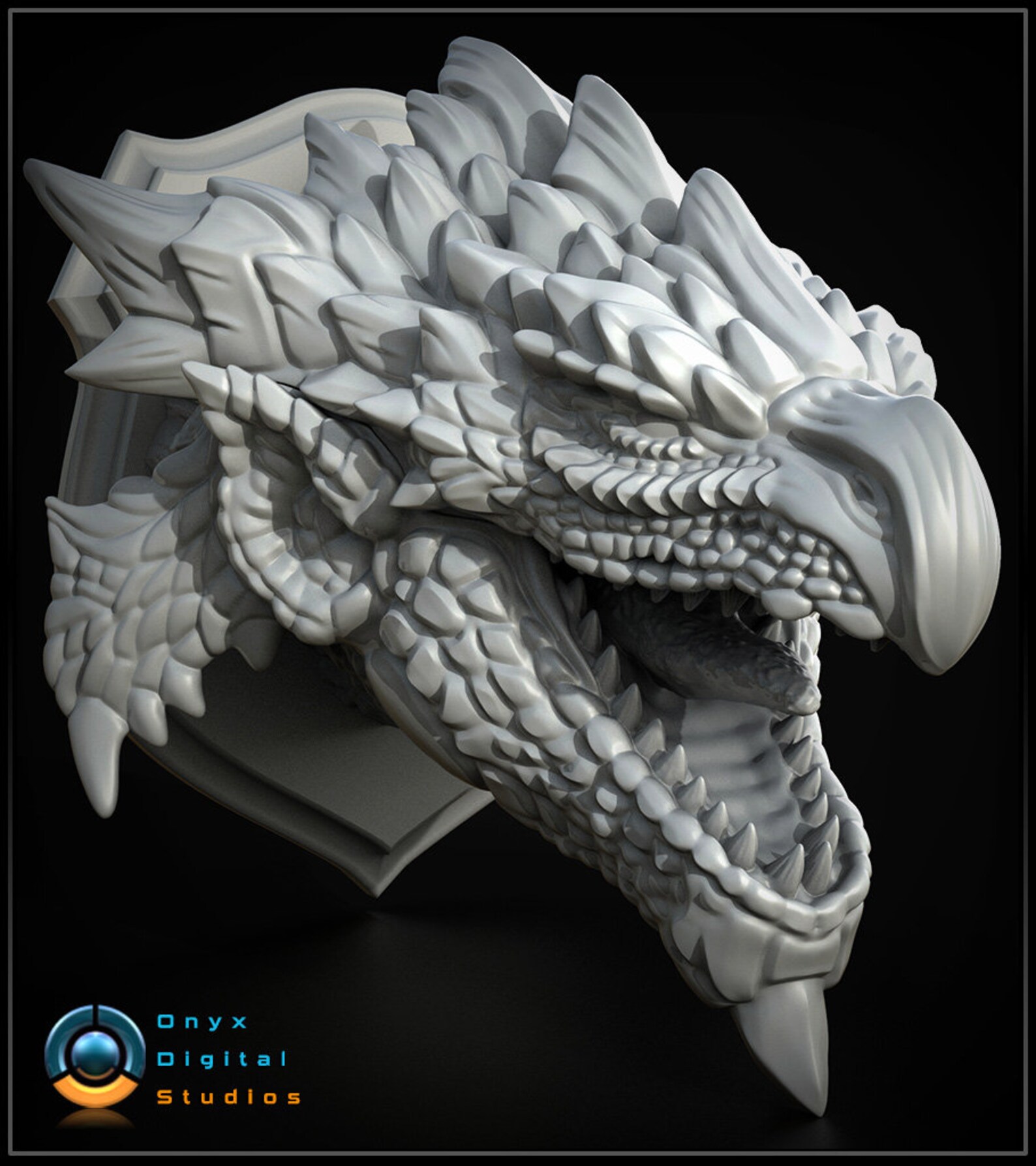 Rathalos Wall Mounted Head STL, 3D Printable Monster Hunter Trophy - Etsy