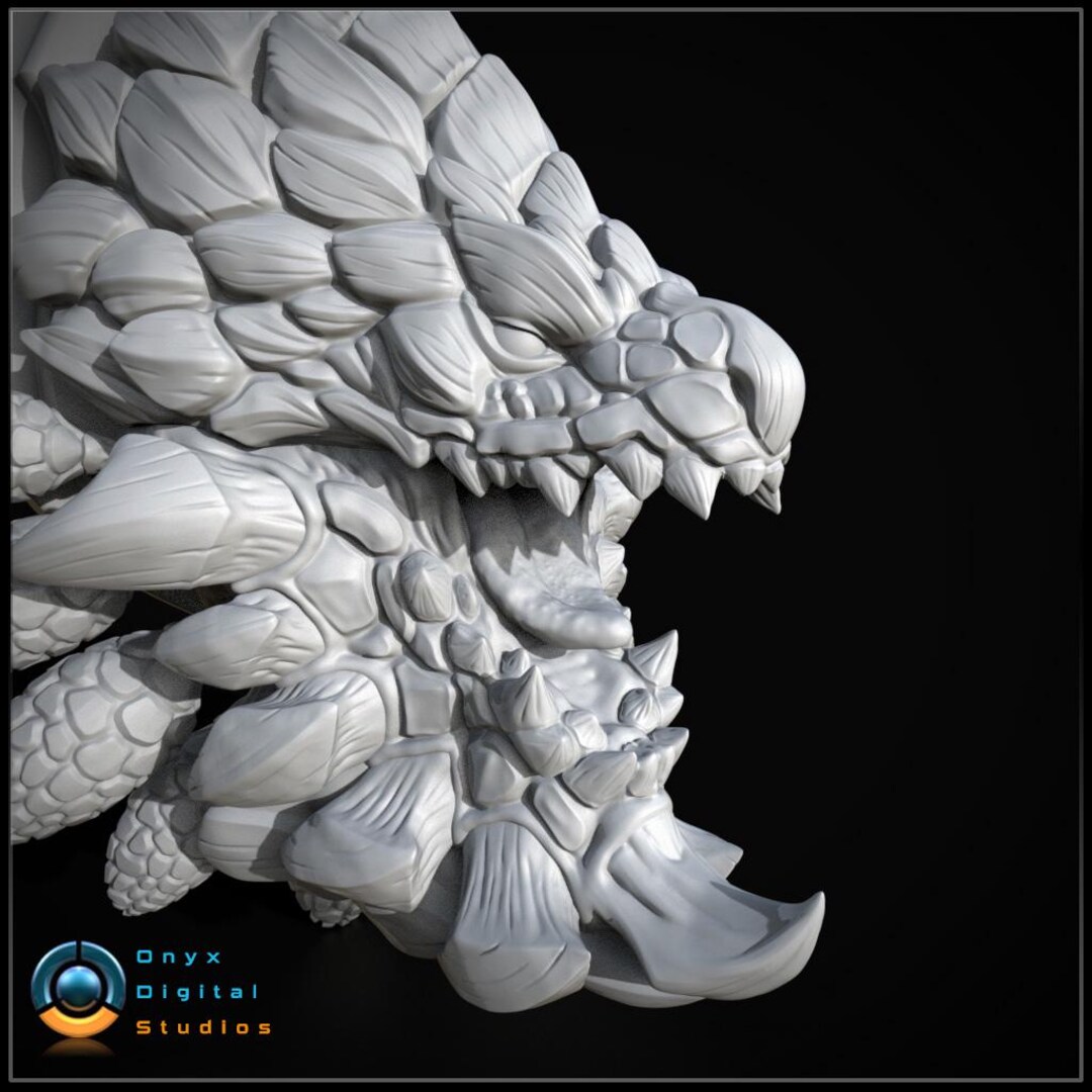 Bazelgeuse Wall Mounted Head STL, 3D Printable Monster Hunter Trophy - Etsy