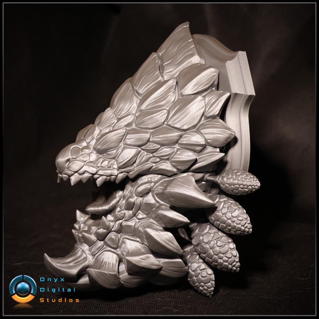 Bazelgeuse Wall Mounted Head STL, 3D Printable Monster Hunter Trophy - Etsy