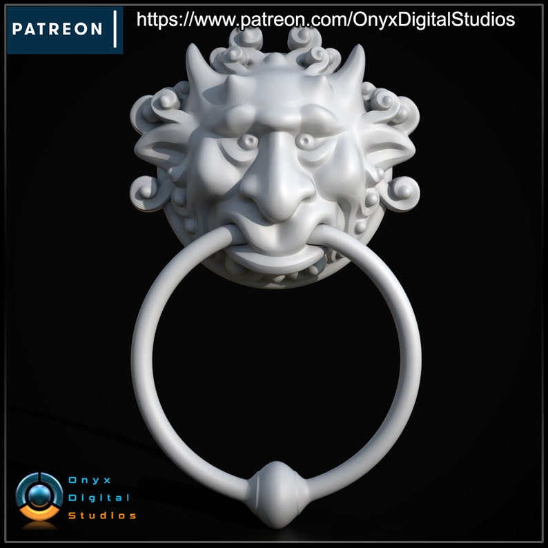 Labyrinth Inspired Door Knockers STL, 3d Printable Labyrinth Door ...
